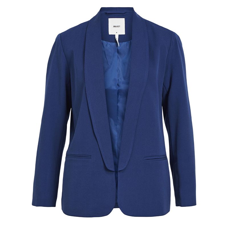Blazer coupe standard col à revers et à manches longues Femme OBJECT