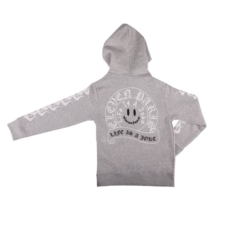 Sweat zippé avec capuche avec logo imprimé dos Enfant ELEVEN PARIS à