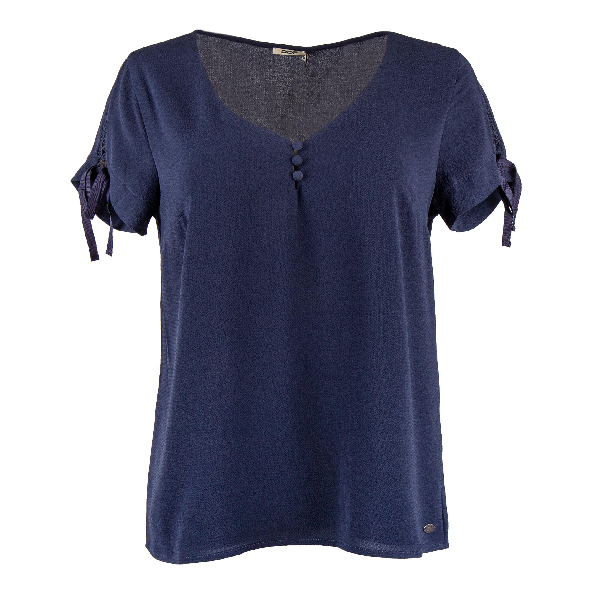Haut fluide bleu foncé Femme DDP à prix dégriffé